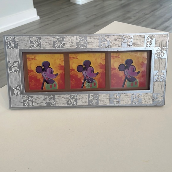 Disney | Accents | Vintage Disney Picture Frame Silver 3x3 Photos New ...